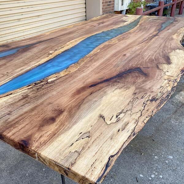 Maple Epoxy River Dining Table - Atlanta Epoxy Tables